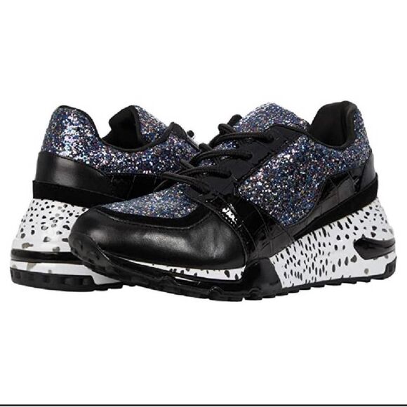 Steve Madden | Shoes | Stevemadden Boomer Low Top Glittersneakers Black ...